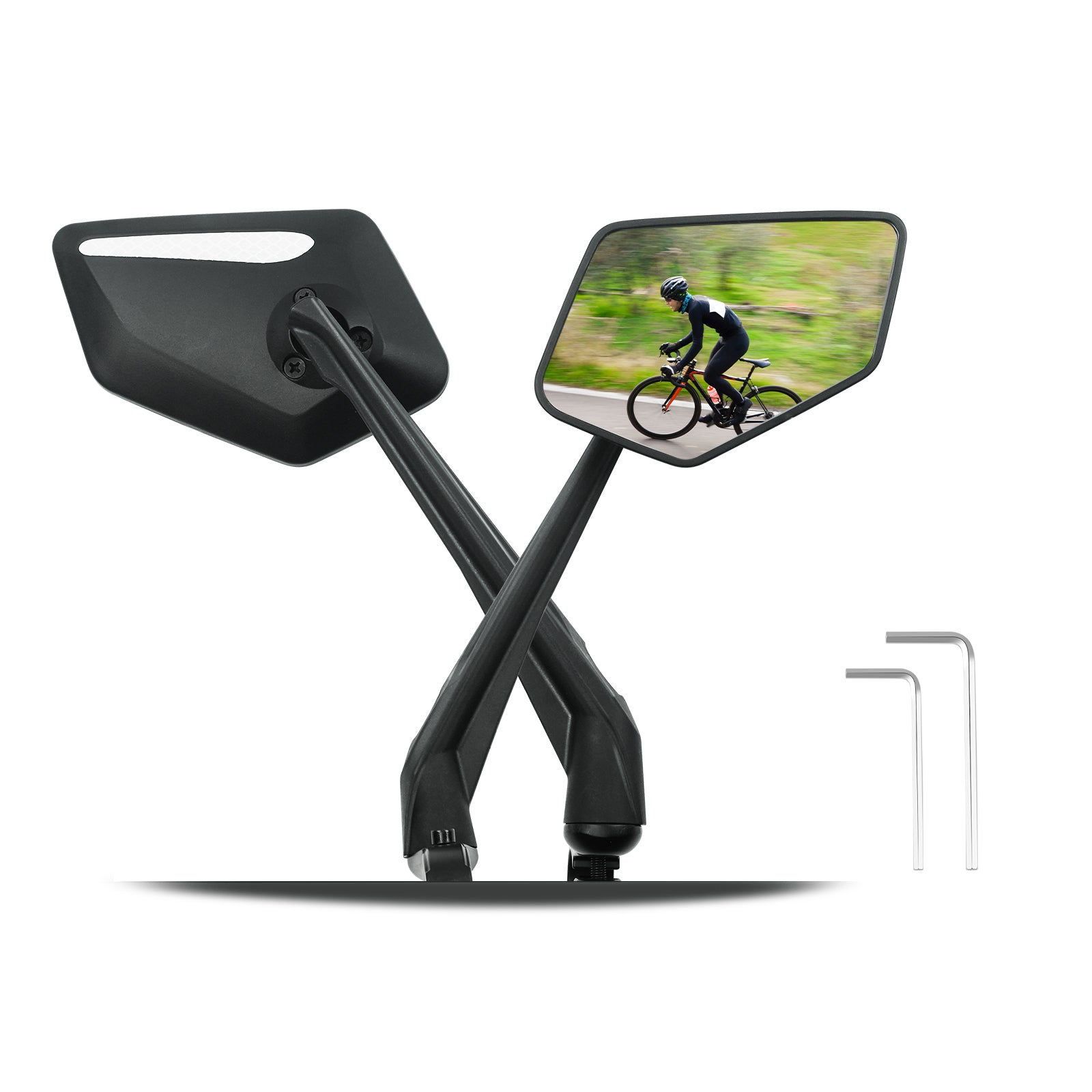 HD Extra Large 360° Bike Mirrors – Eleglide